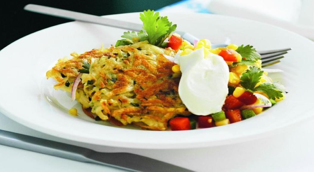 Chilli Corn Salsa Hash Browns | AgOnline
